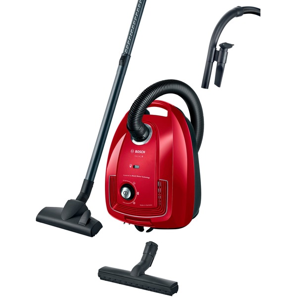 Bosch Home BGD38RD1H, Aspirateur Rouge