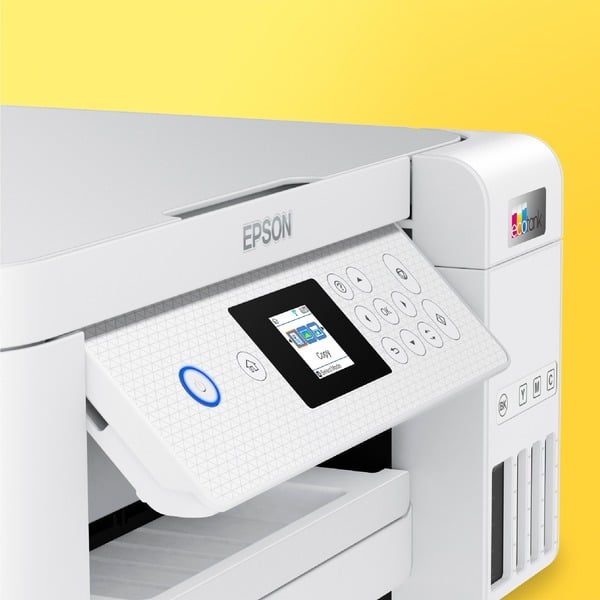 Epson EcoTank ET-2856, Imprimante multifonction Blanc, Jet d'encre, Impression couleur, 5760 x ...
