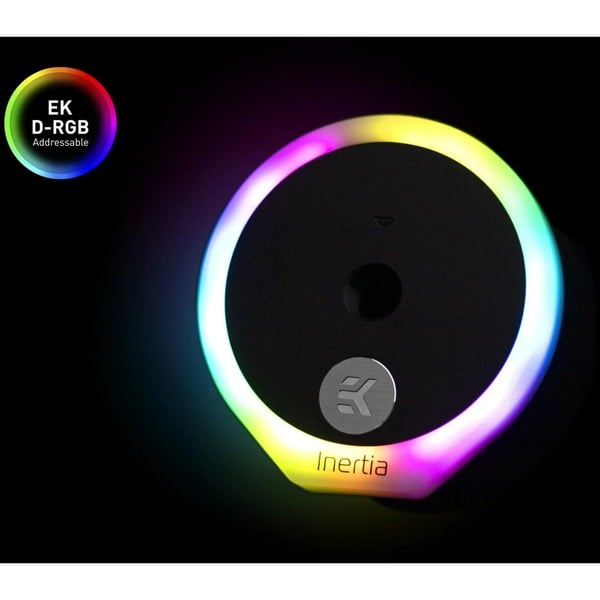 EKWB EK-Quantum Inertia D5 Body D-RGB - Acetal, Adaptateur Noir, Sans pompe