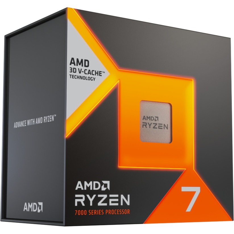 AMD Ryzen 7 7800X3D, 4,2 GHz (5,0 GHz Turbo Boost) socket AM5 processeur Unlocked, processeur en ...