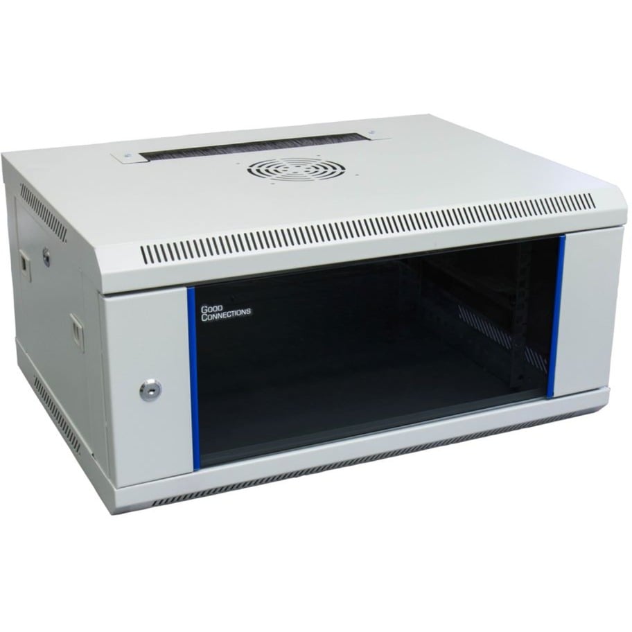 Good Connections Gc R0001 Etagere 4u Rack Monte Sur Le Mur Bleu